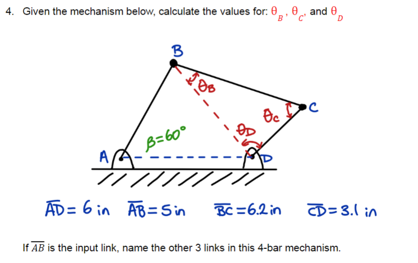 Solved 4. Given the mechanism below, calculate the values | Chegg.com