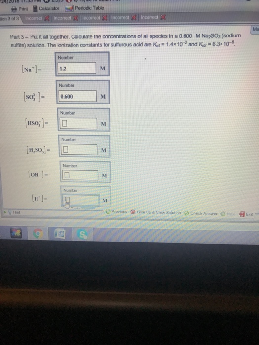 Solved 제 2018 n.ssrM Print Cakulto -d Per odic Table ion 3 | Chegg.com
