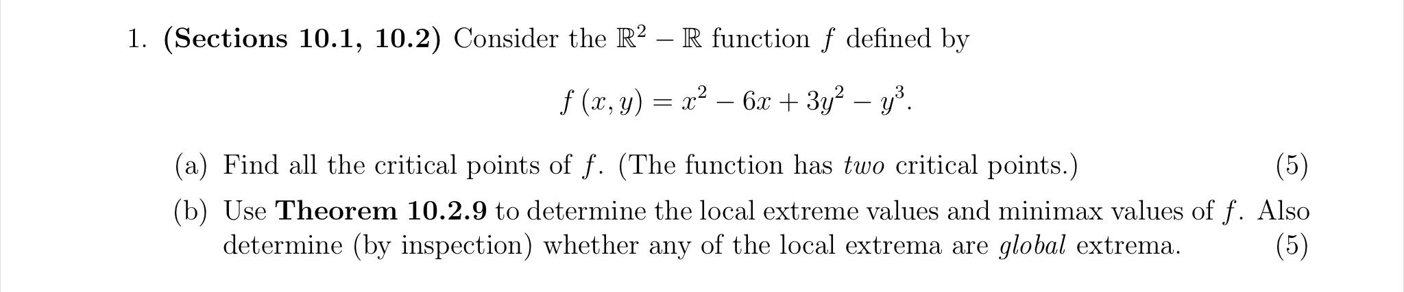 Solved 1. (Sections 10.1, 10.2) Consider the R2 – R function | Chegg.com