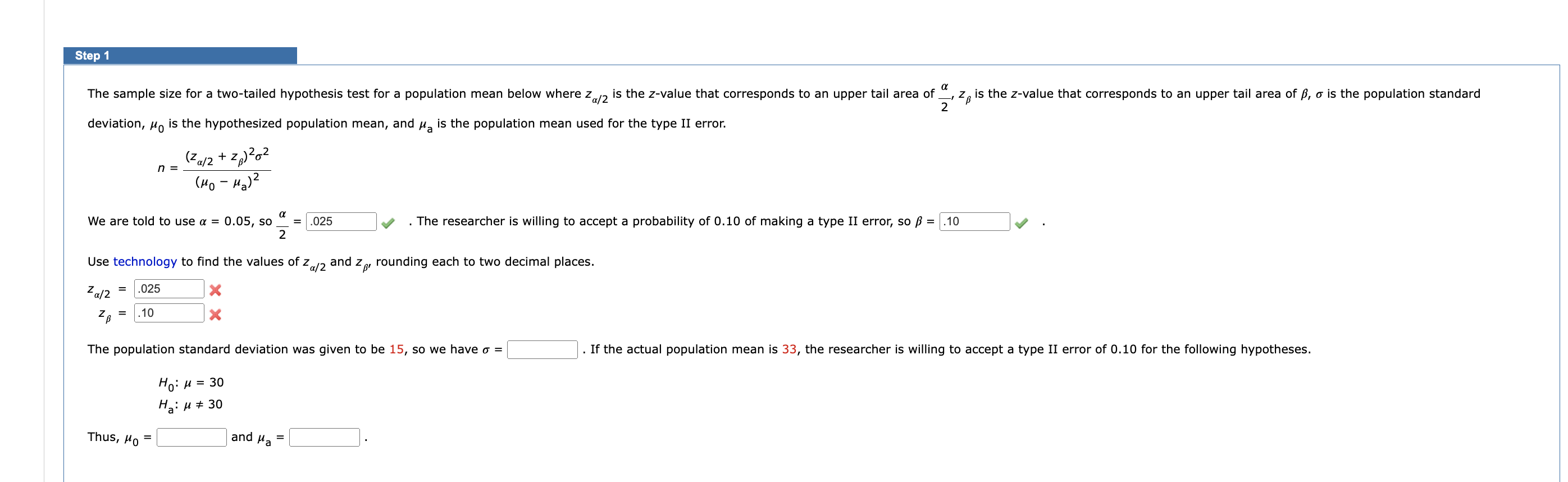 Solved Deviation μ0 Is The Hypothesized Population Mean 2506