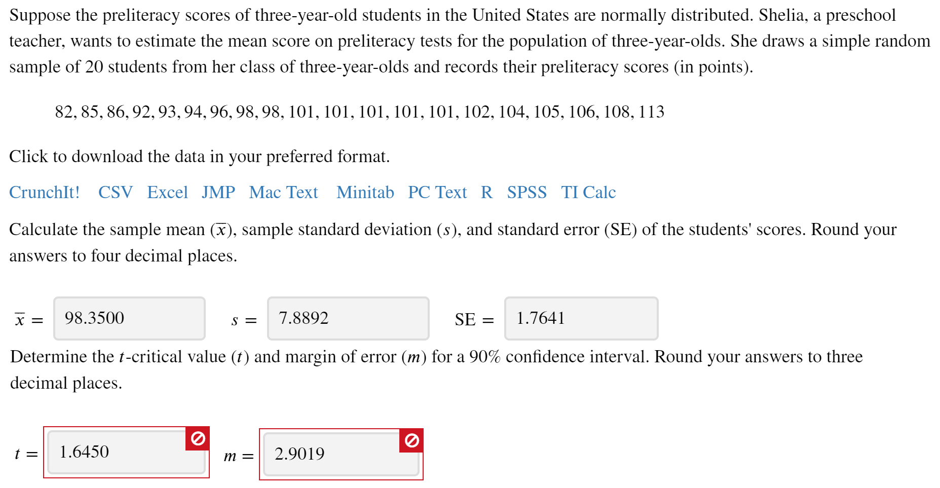 Solved Suppose the preliteracy scores of three-year-old | Chegg.com