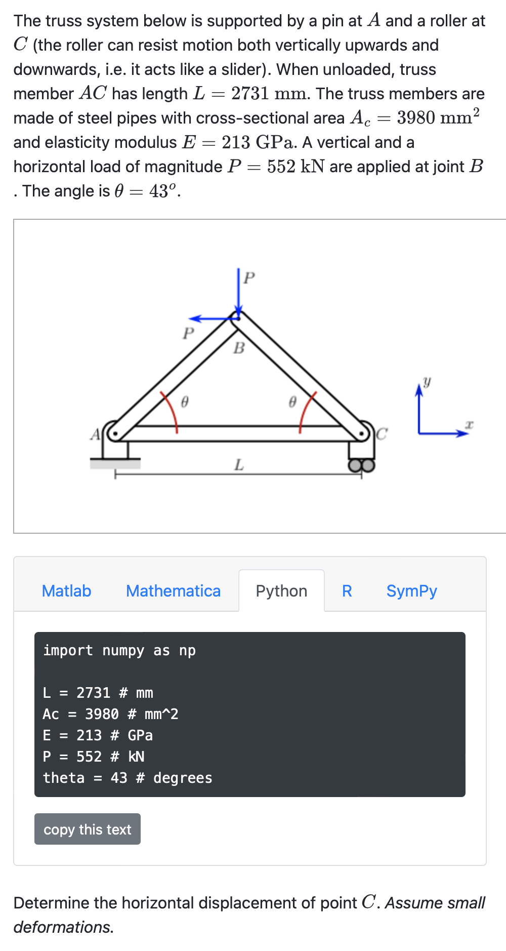 Solved - The truss system below is supported by a pin at A | Chegg.com