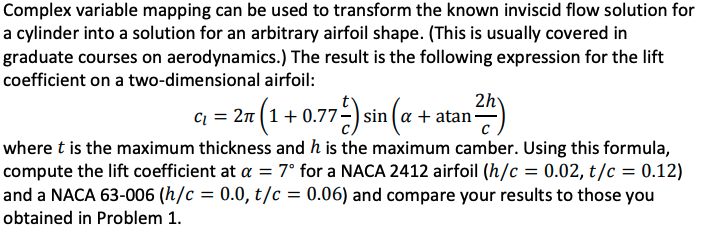 Solved Complex variable mapping can be used to transform the | Chegg.com