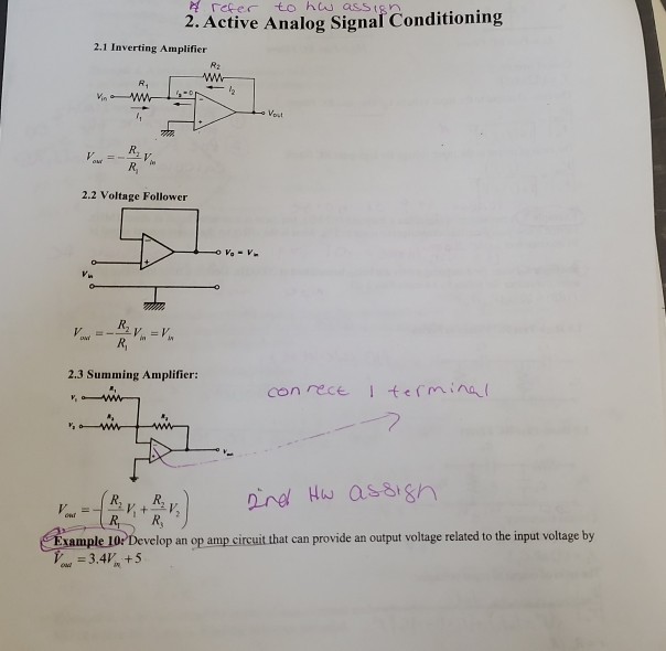 Solved 4 refer to hw assis 2. Active Analog Signal | Chegg.com