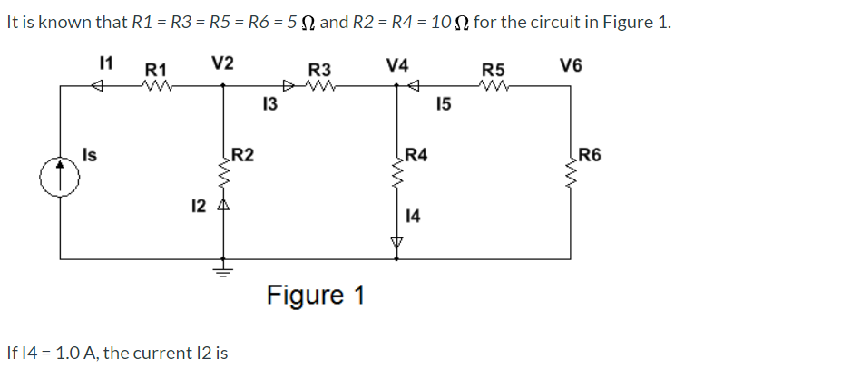 Solved It is known that R1 = R3 = R5 = R6 = 51 and R2 = R4 = | Chegg.com
