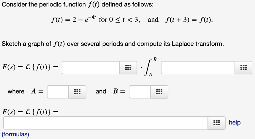 Solved Consider the periodic function f(t) defined as | Chegg.com
