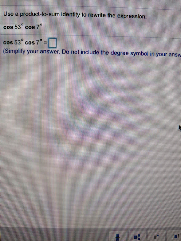 Solved Use a product-to-sum identity to rewrite | Chegg.com