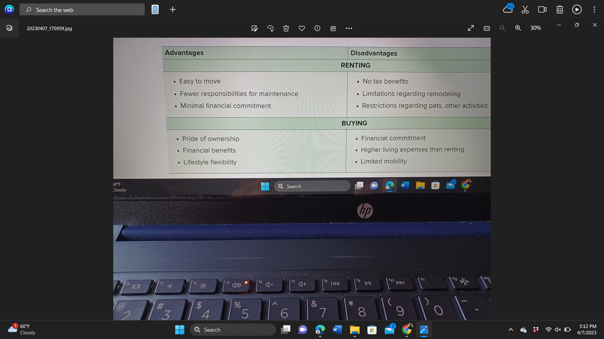 Solved Through the use of the list above, give your own | Chegg.com