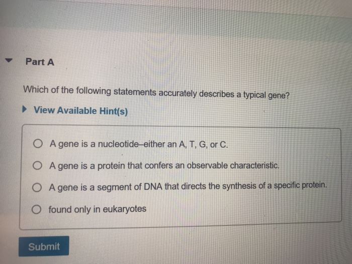 Solved Part A Which of the following statements accurately | Chegg.com