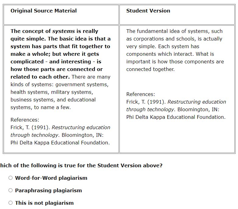 Solved Original Source Material Student Version The | Chegg.com