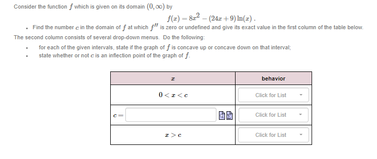 Solved Consider the function f which is given on its domain | Chegg.com