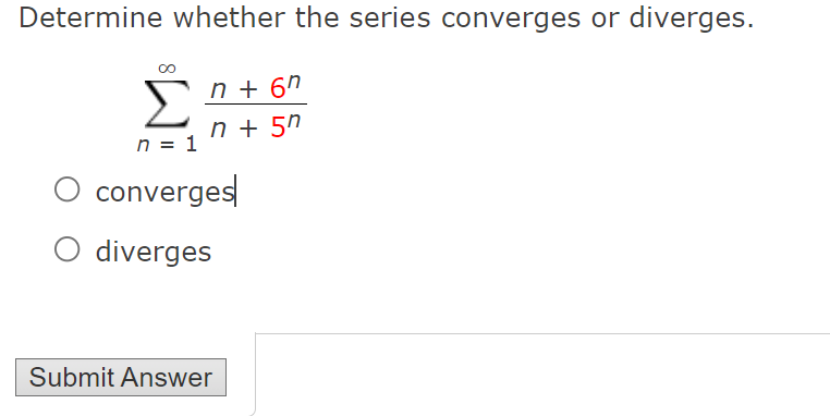 Solved Determine whether the series converges or diverges. | Chegg.com