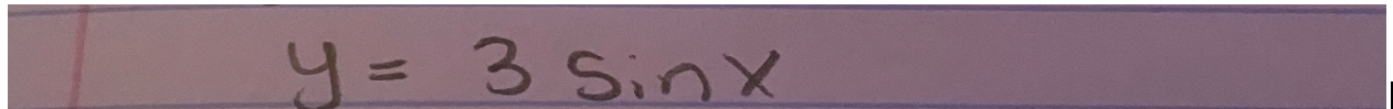 Solved y=3sinx | Chegg.com