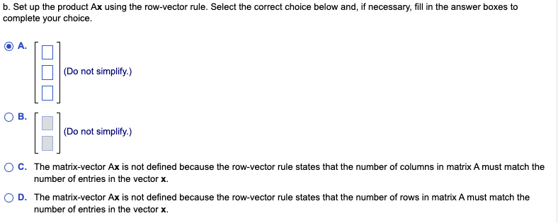 Solved Compute the product using the methods below. If a | Chegg.com