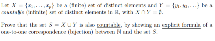 Solved Let X = {21, ... , xp} be a (finite) set of distinct | Chegg.com