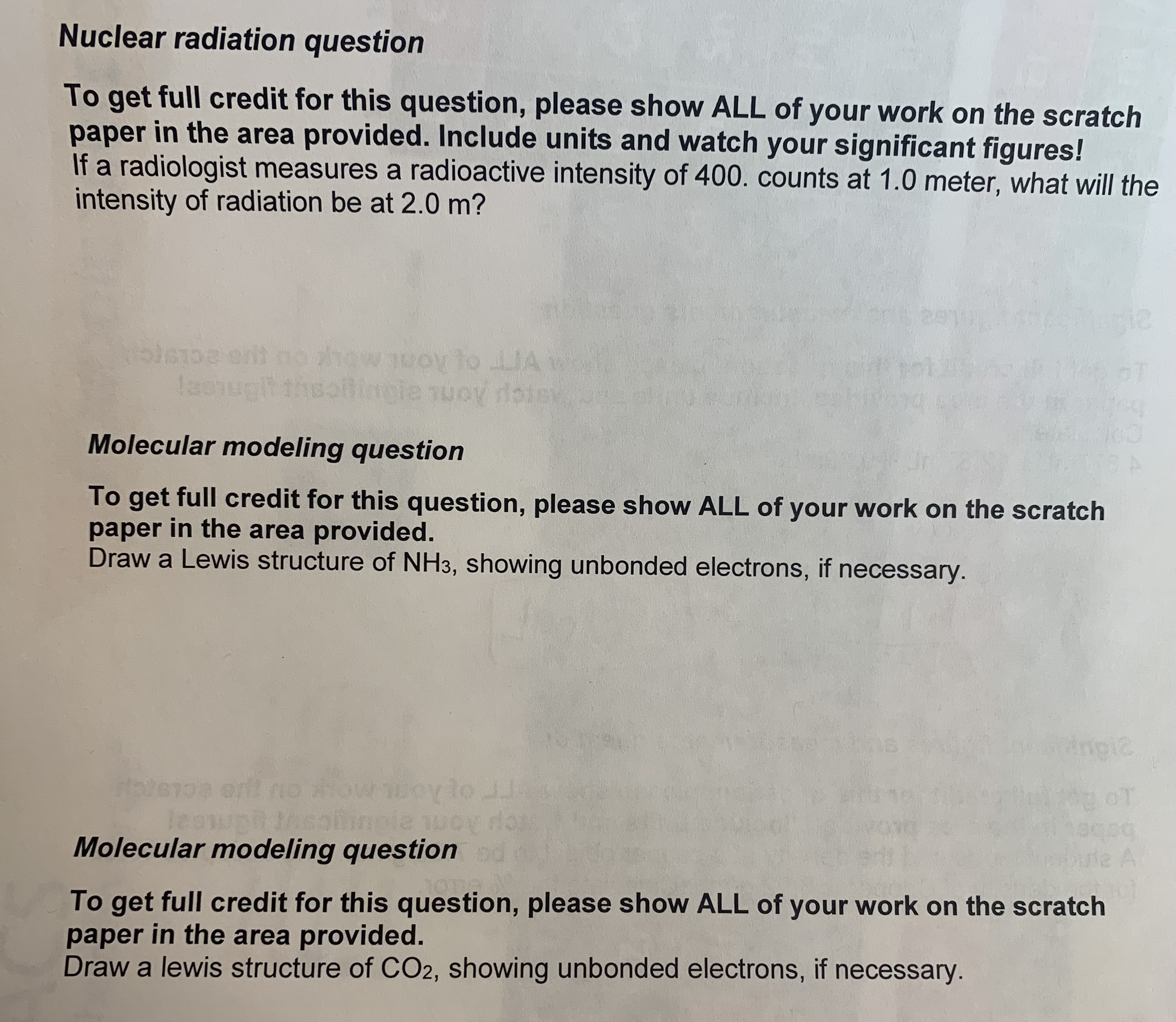 Solved Nuclear radiation question To get full credit for | Chegg.com