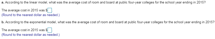 Solved The bar graph on the right shows the average cost of | Chegg.com