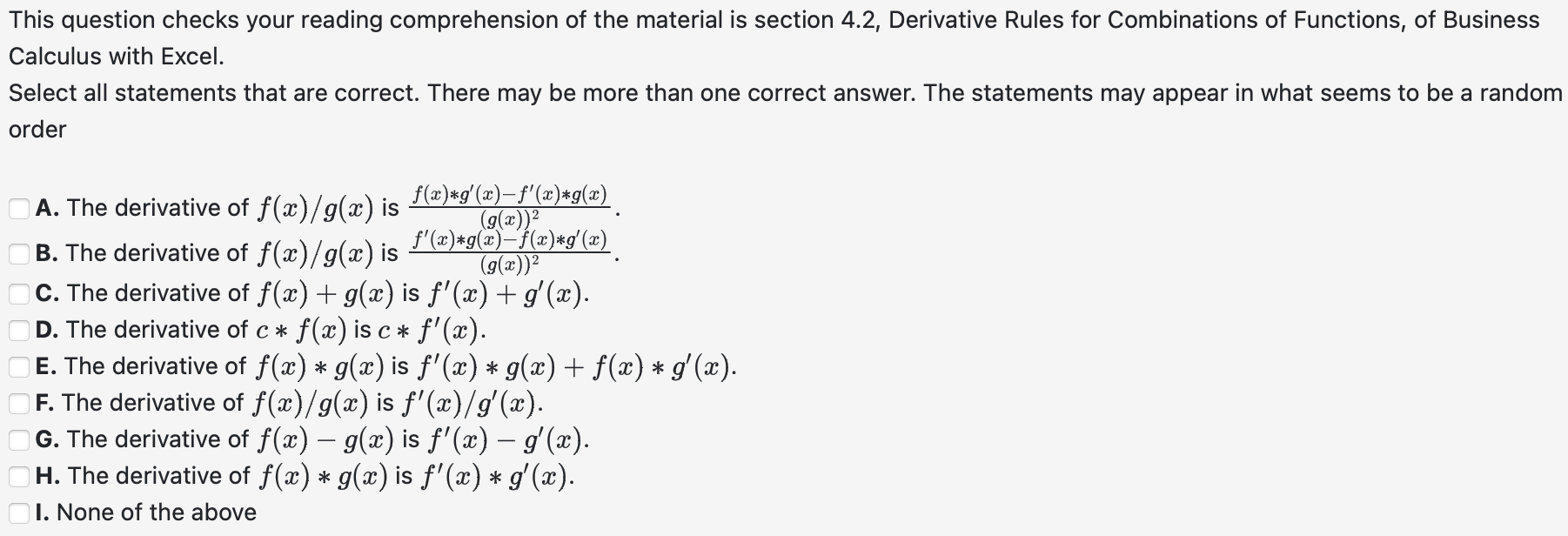 Solved This question checks your reading comprehension of | Chegg.com