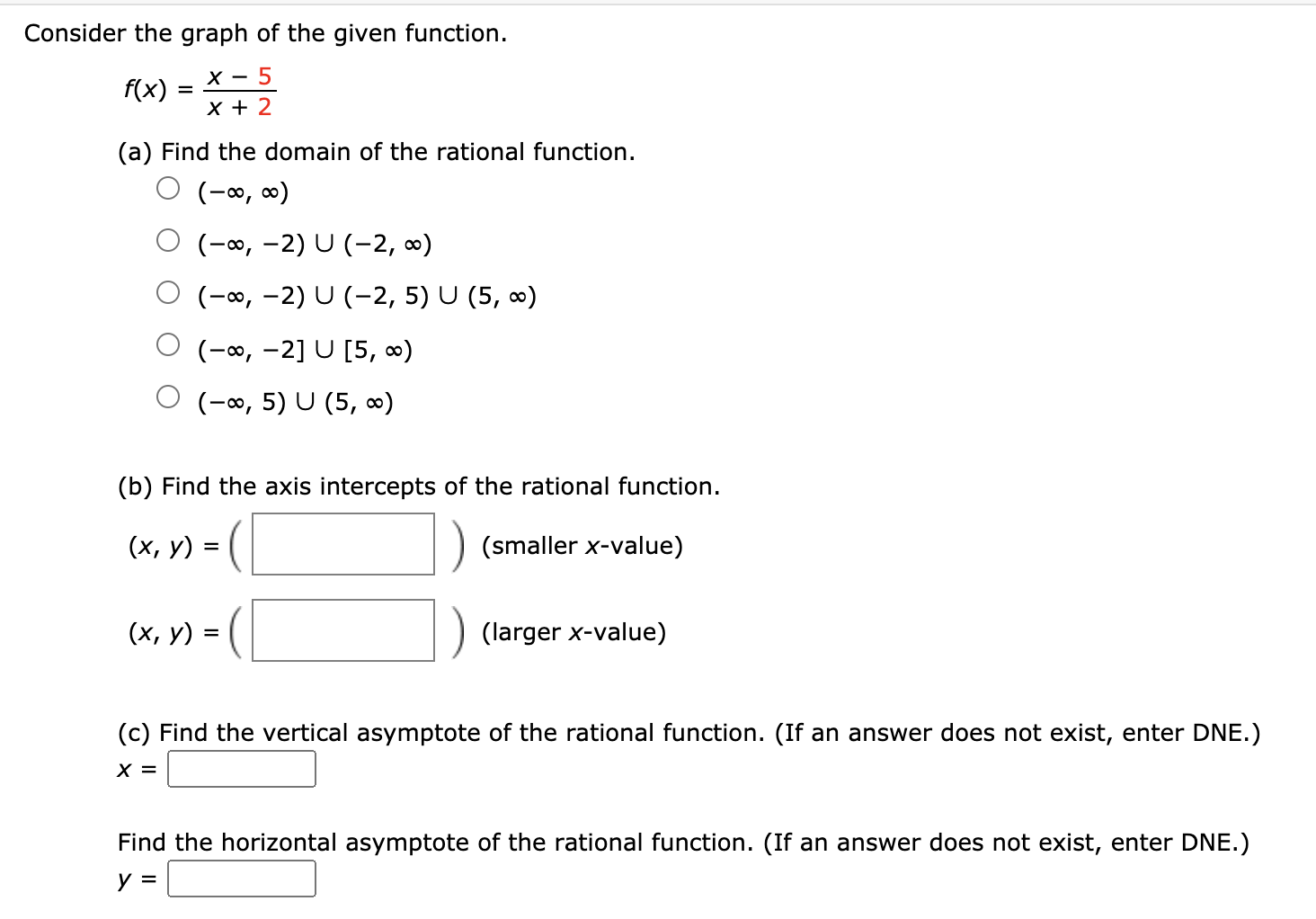 Solved Consider the graph of the given function. f(x) x - 5 | Chegg.com