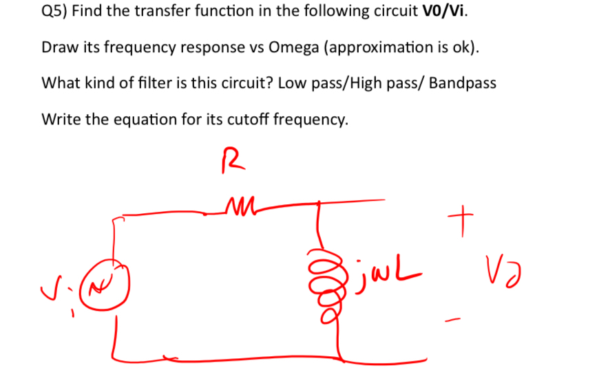 Q5) ﻿Find the transfer function in the following | Chegg.com