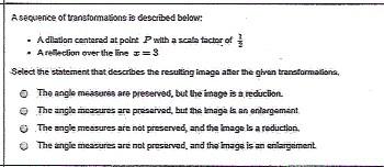 Solved A sequence of transtormations is described below: • | Chegg.com
