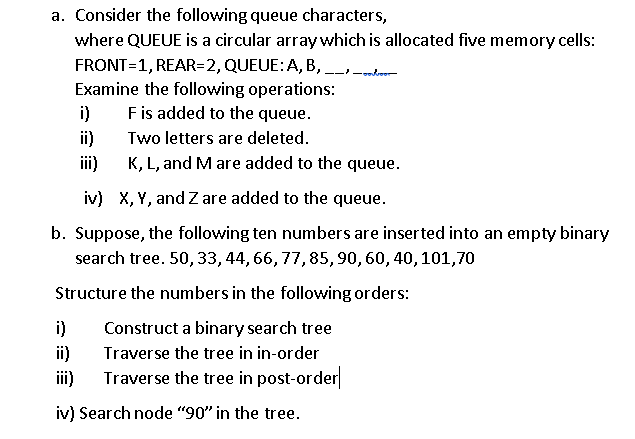 Solved color a. Consider the following queue characters, | Chegg.com Solved color a. Consider the following queue characters, | Chegg.com
