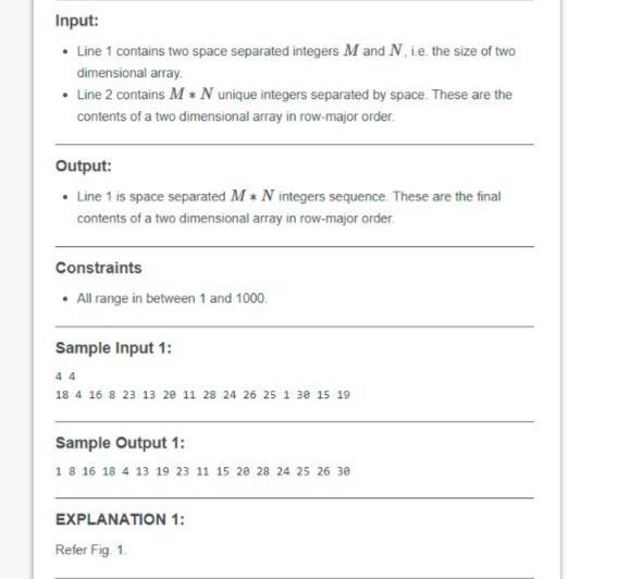 Solved Implement merge sort for a two-dimensional array. In | Chegg.com