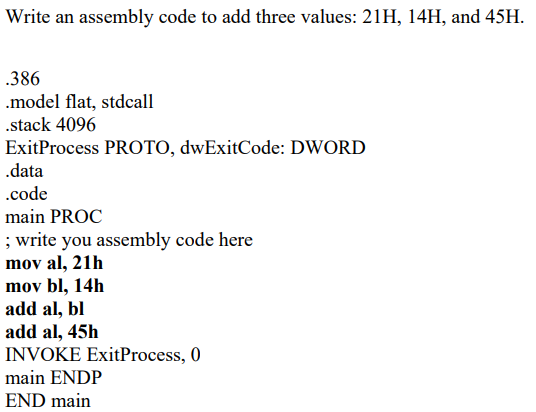 Solved Please describe the function of each instruction and | Chegg.com