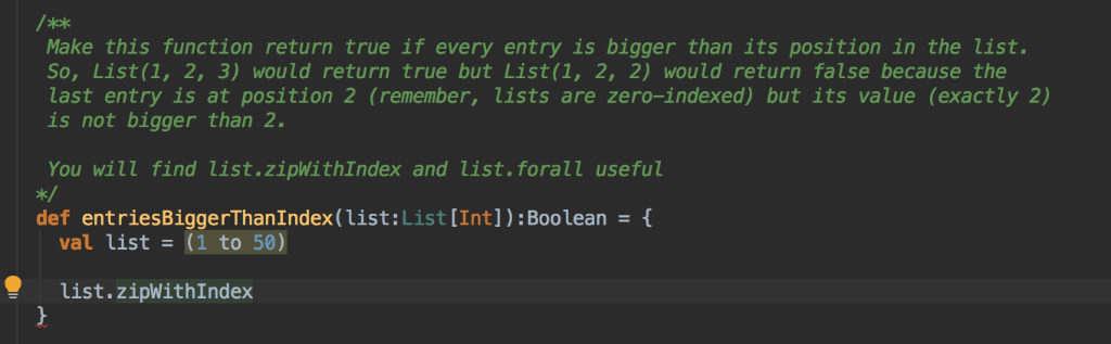 Solved in Scala programming, I've done isPalindrome | Chegg.com