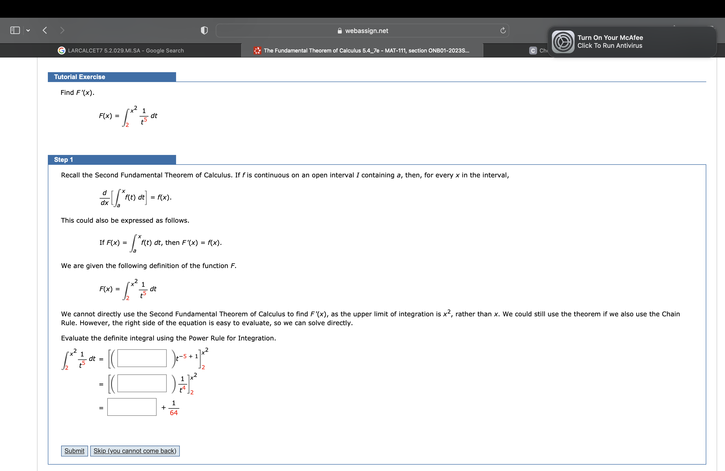 Solved Find \\( F^{\\prime}(x) \\). \\[ | Chegg.com