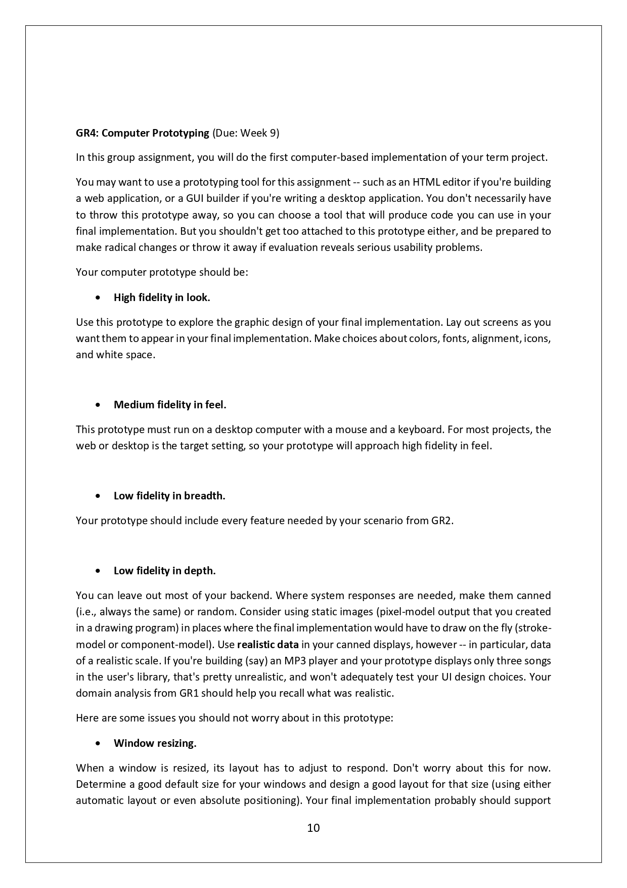 SEMESTER-LONG GROUP PROJECT (40%) GR1: Project | Chegg.com