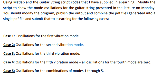Using Matlab And The Guitar String Script Codes That 4899