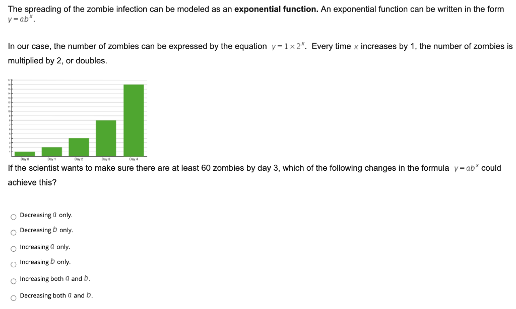 Solved The spreading of the zombie infection can be modeled | Chegg.com
