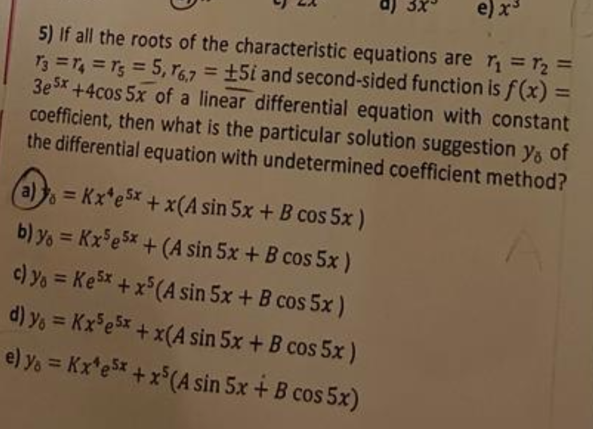Solved If all the roots of the characteristic equations are | Chegg.com