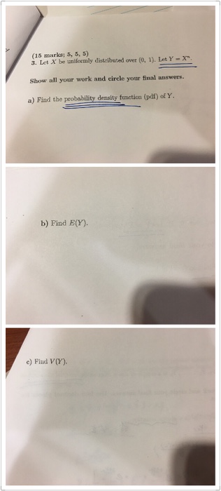 Solved Let X be uniformly distributed over (0, 1). Let Y = | Chegg.com