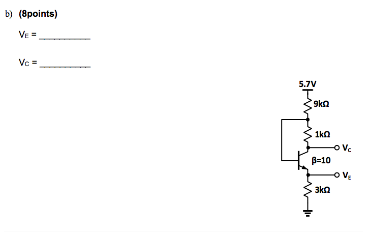 Solved 2. BJT DC operating points: (15 points). For each of | Chegg.com