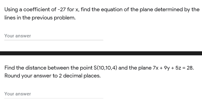 Solved Using a coefficient of -27 for x, find the equation | Chegg.com