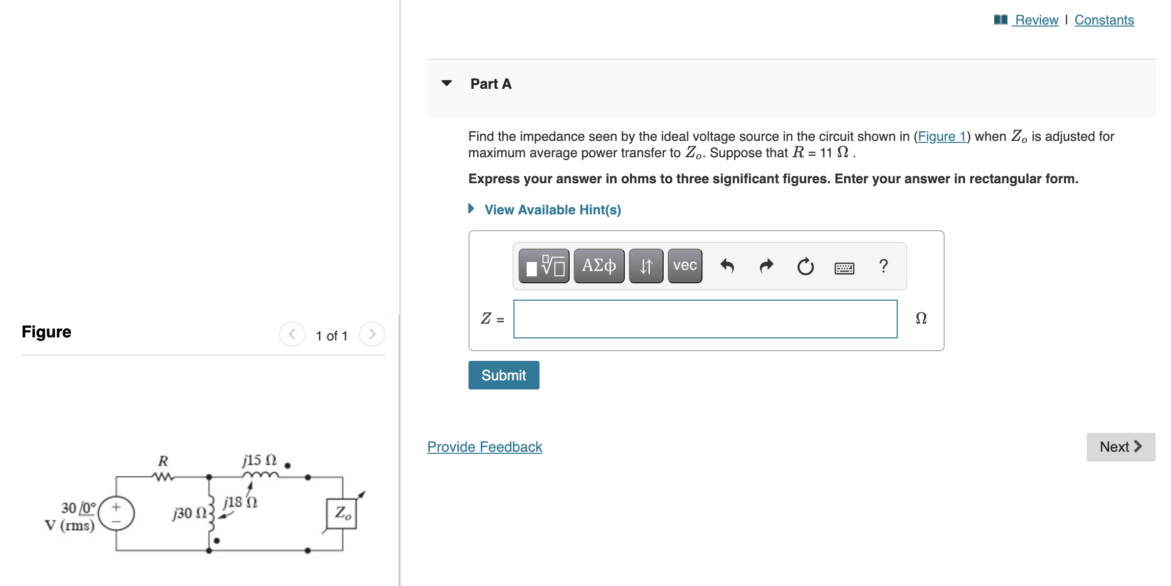 Solved Find the impedance seen by the ideal voltage source | Chegg.com