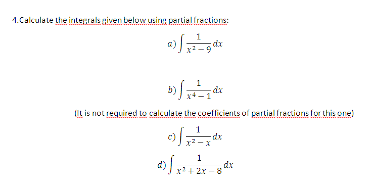 Solved 1.Calculate indefinite integral of the functions | Chegg.com