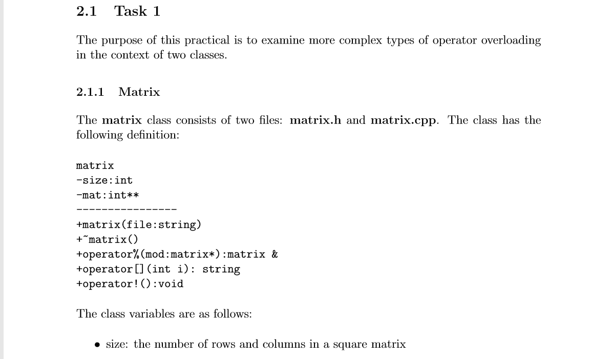 Solved 2.1 Task 1 The purpose of this practical is to | Chegg.com