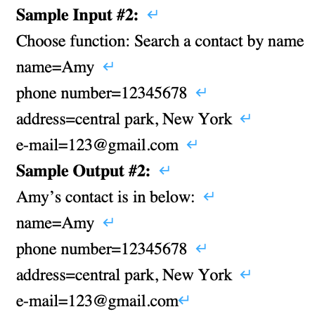 Solved Contacts Manager 4 Build a program to manage the | Chegg.com