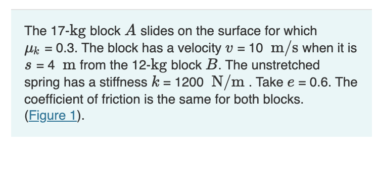 Solved Part A Determine the maximum compression of the | Chegg.com