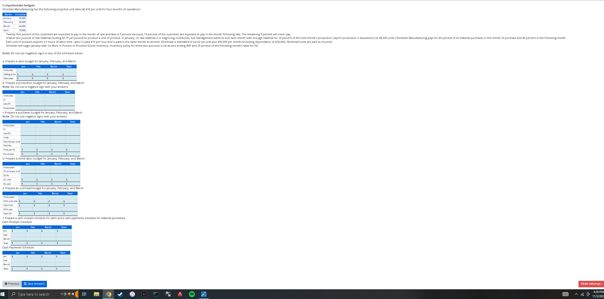 Solved a. ﻿Calculate the break-even point for the year.Note: | Chegg.com