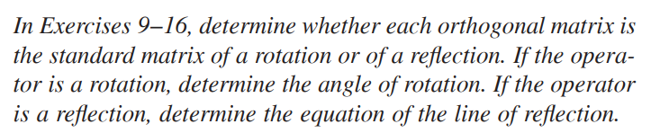 Solved In Exercises 9-16, determine whether each orthogonal | Chegg.com