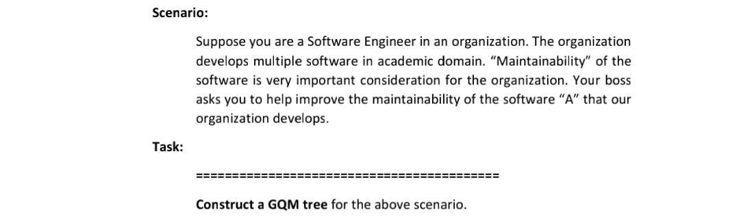 Solved Scenario: Suppose you are a Software Engineer in an | Chegg.com