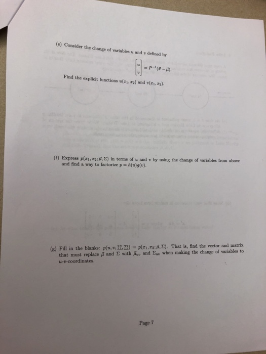 Solved 3 The Multivariate Normal Distribution Figure 1 A