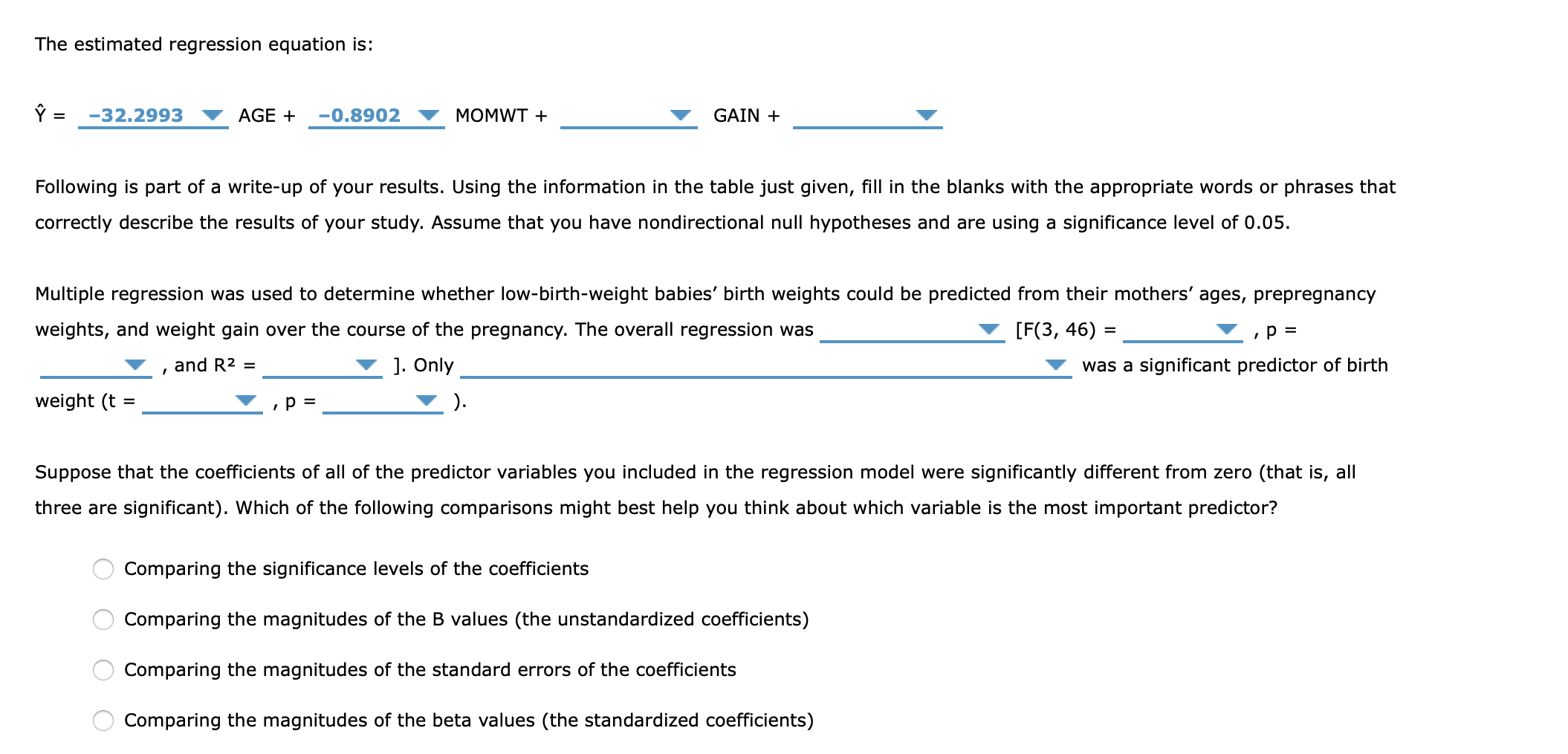 3. Interpreting statistical software output in | Chegg.com