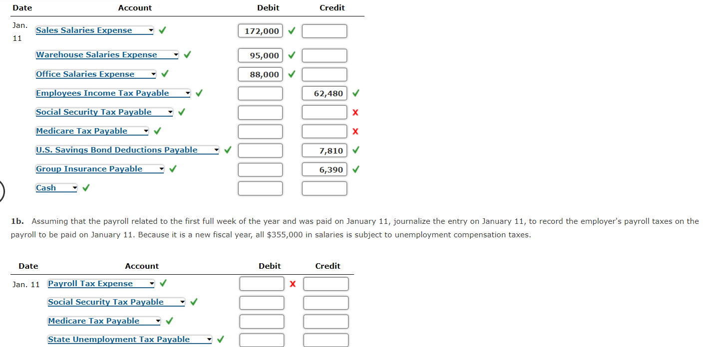 Solved 1b. Assuming that the payroll related to the first | Chegg.com