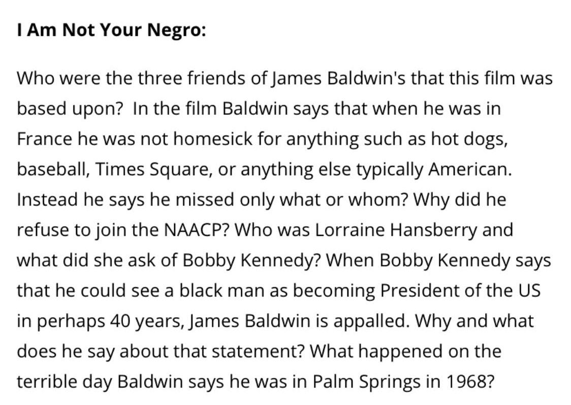 Solved I Am Not Your Negro: Who were the three friends of | Chegg.com