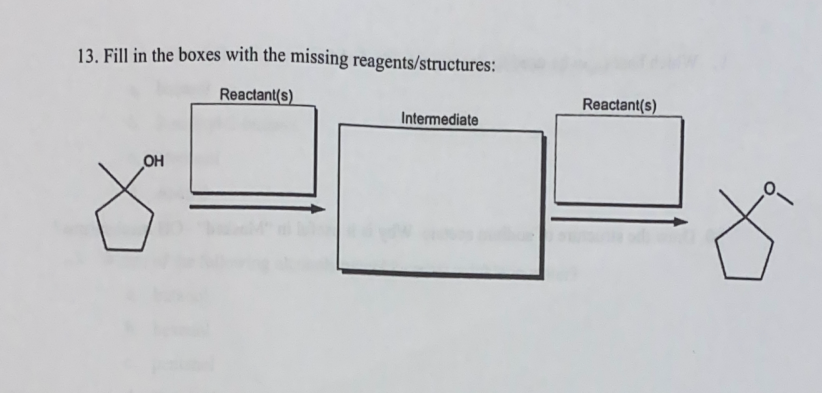 Solved 13. Fill in the boxes with the missing | Chegg.com